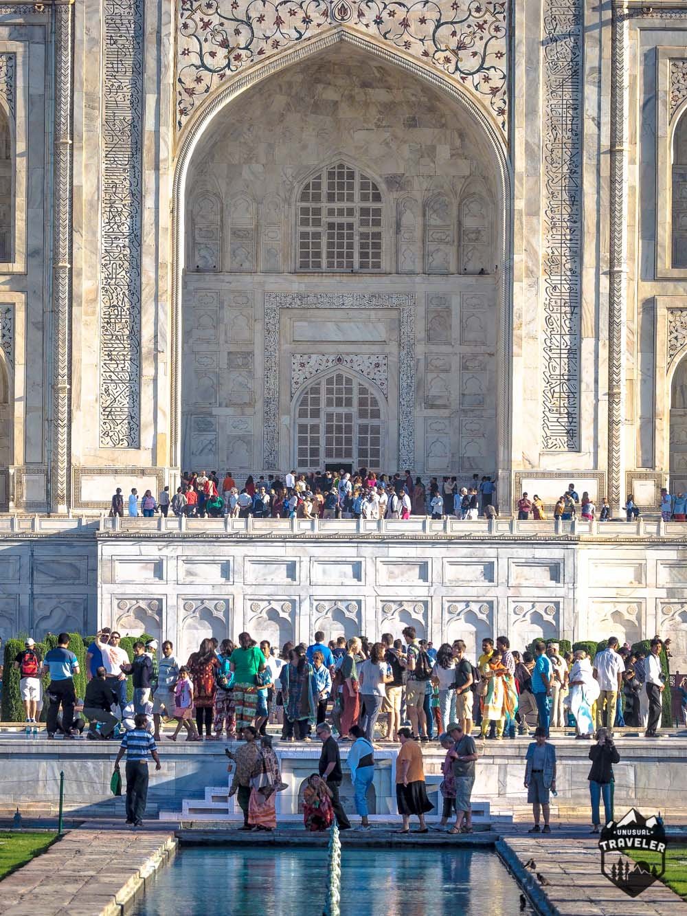 Taj Mahal, beautiful but overcrowded. - Unusual Traveler